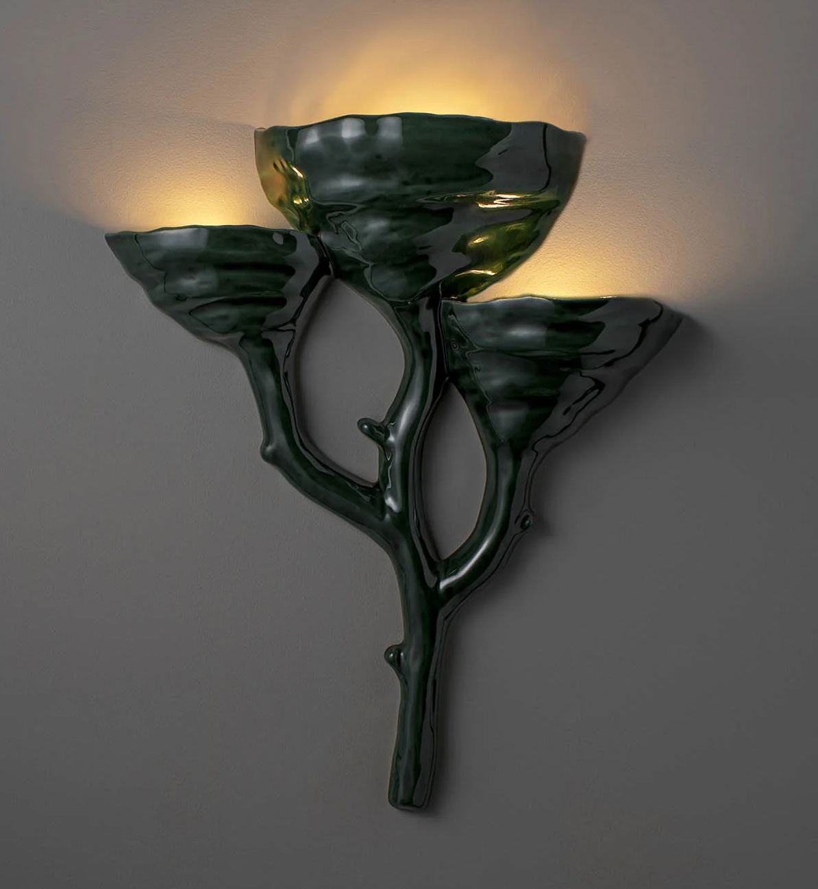 Porta Romana Spring 2025 Sculptured Gazed Ceramic Lighting